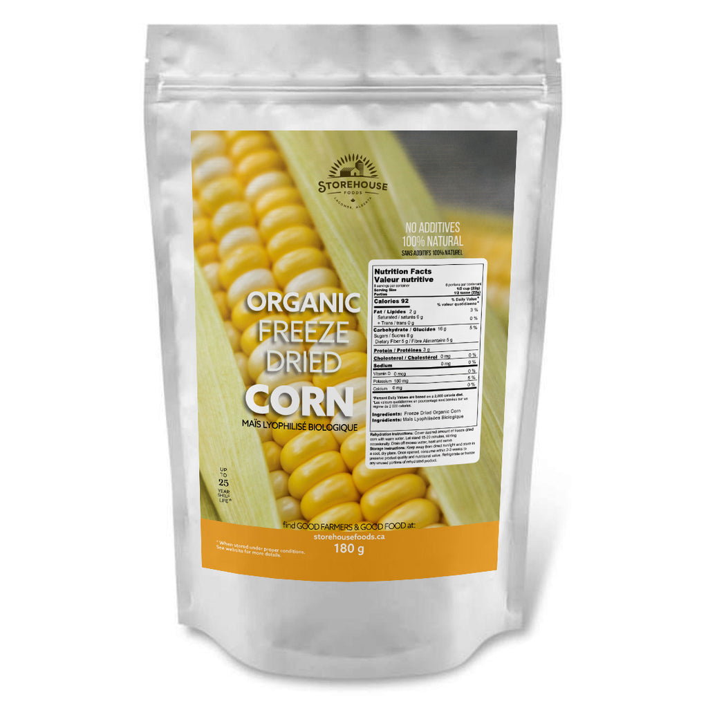 Organic Freeze Dried Corn – Storehouse Foods